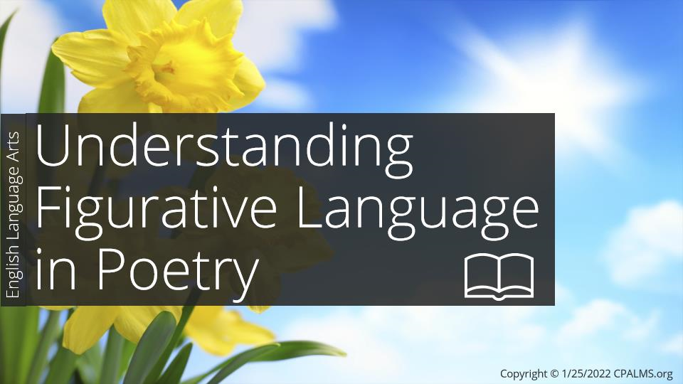 Understanding Figurative Language in Poetry