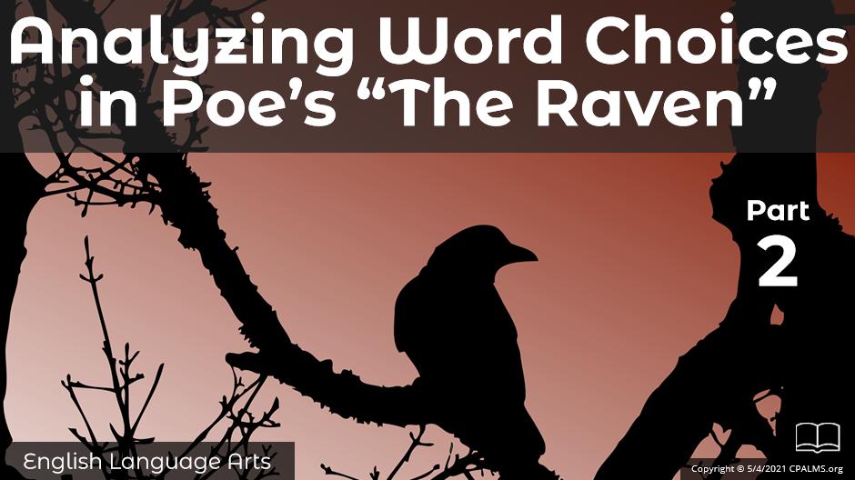 Analyzing Word Choices in Poe's "The Raven" -- Part Two