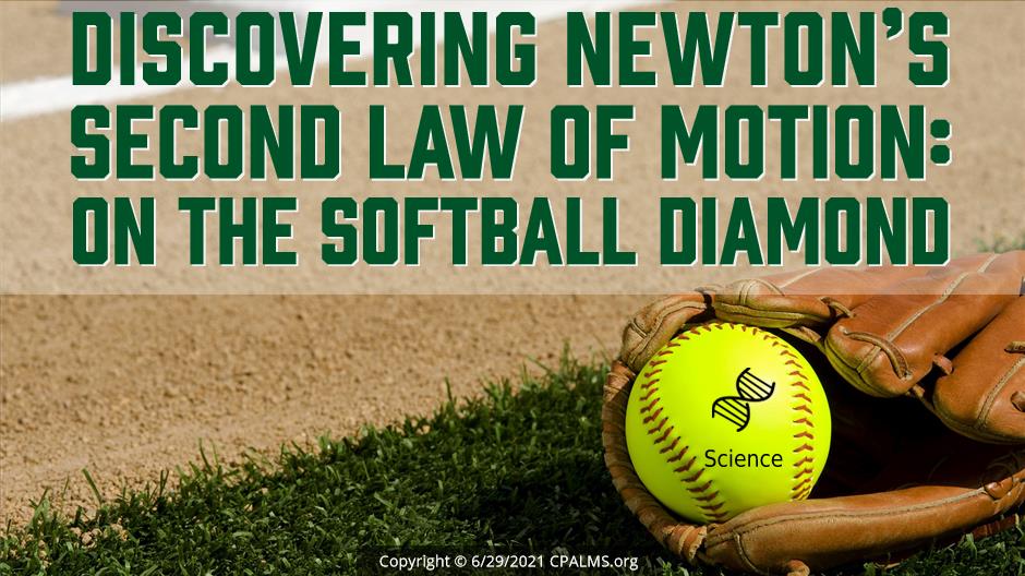 Discovering Newton's Second Law of Motion: On the Softball Diamond