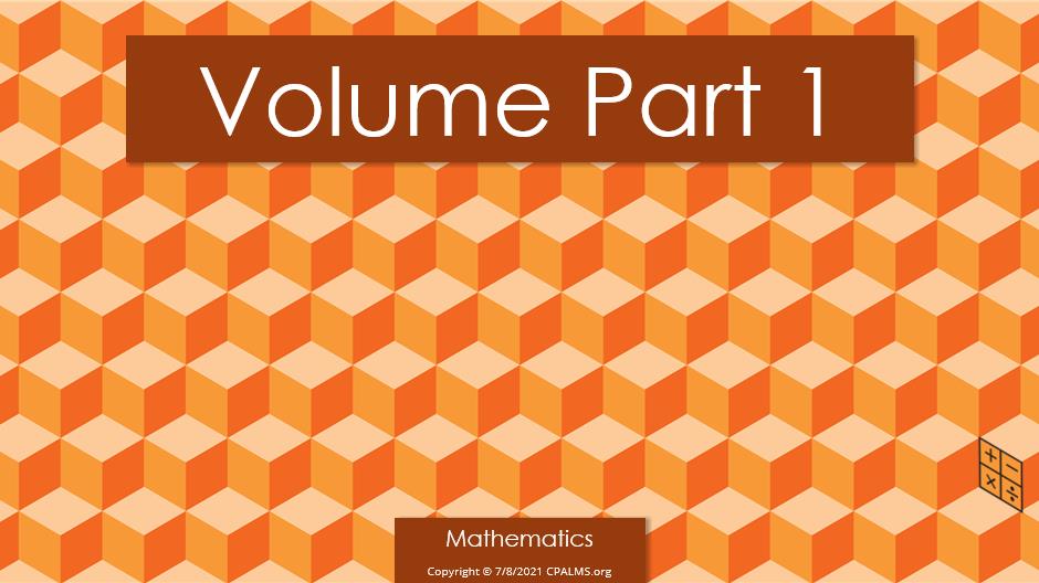 Volume Part 1