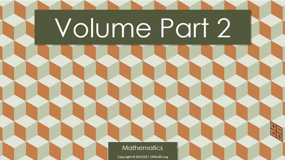 Volume Part 2