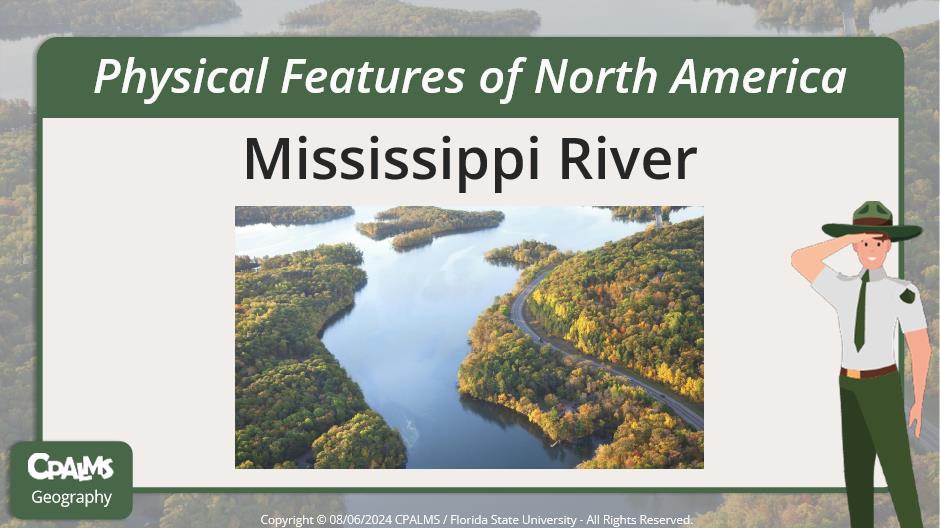 Physical Features of North America: Mississippi River