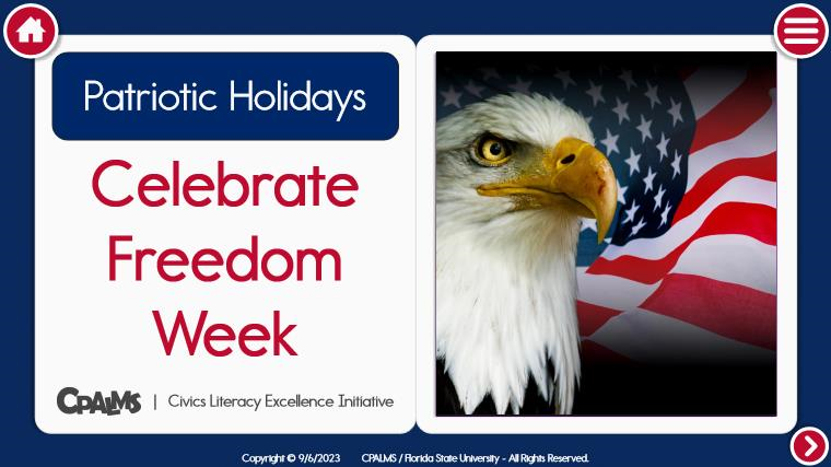 Patriotic Holidays: Celebrate Freedom Week