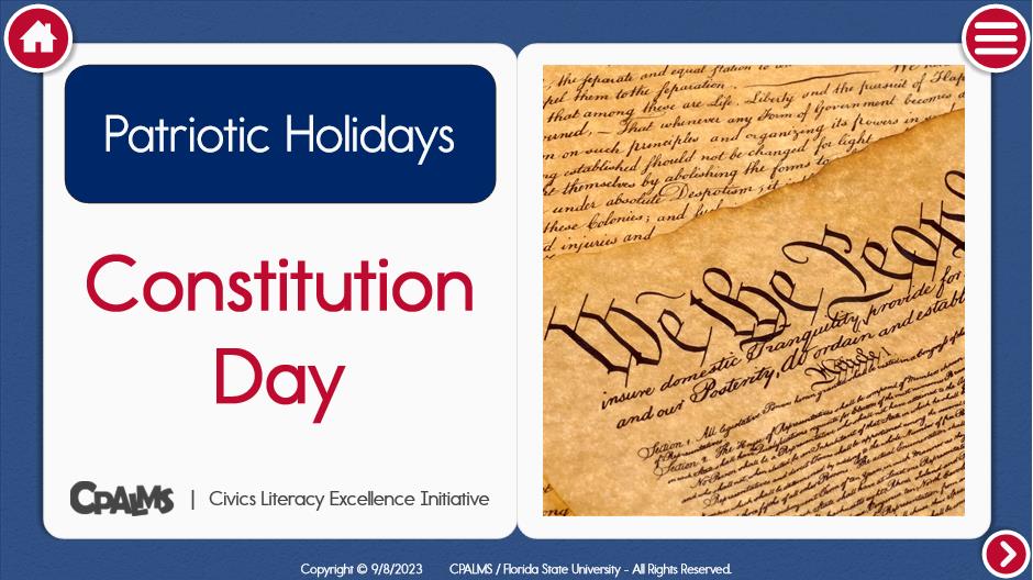 Constitution Day - Interactive Research Pages