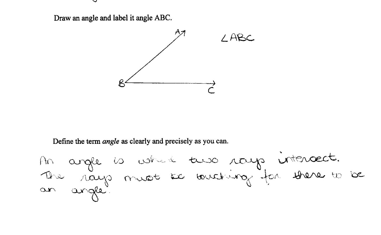 Definition of an Angle