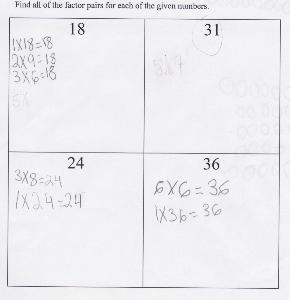Find All the Factor Pairs
