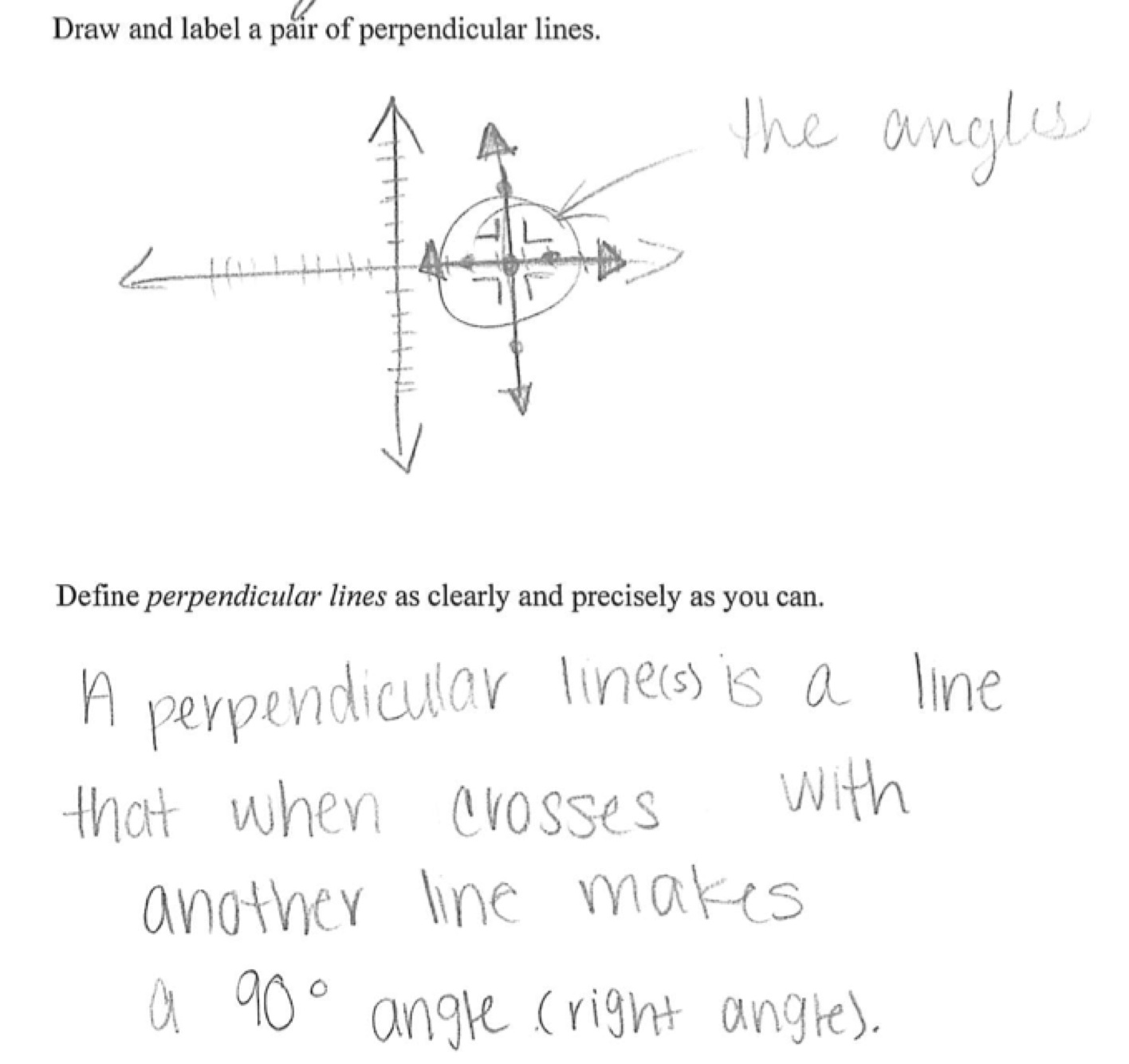 Definition of Perpendicular Lines