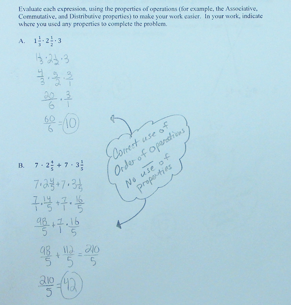 Applying Rational Number Properties