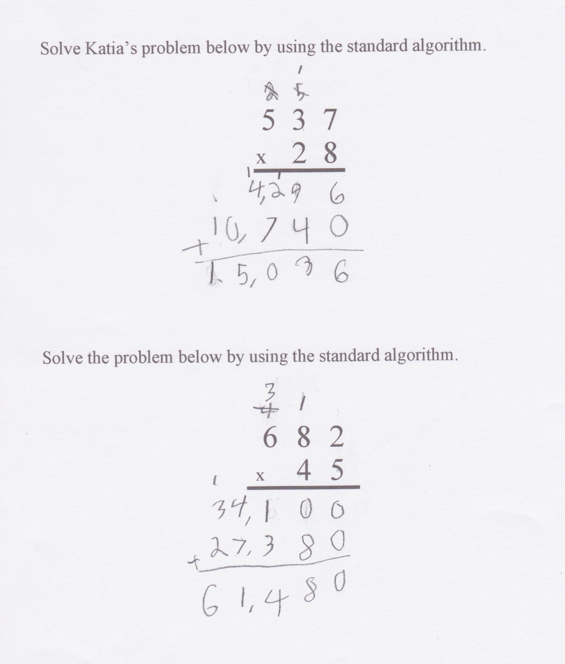 Find the Multiplication Error