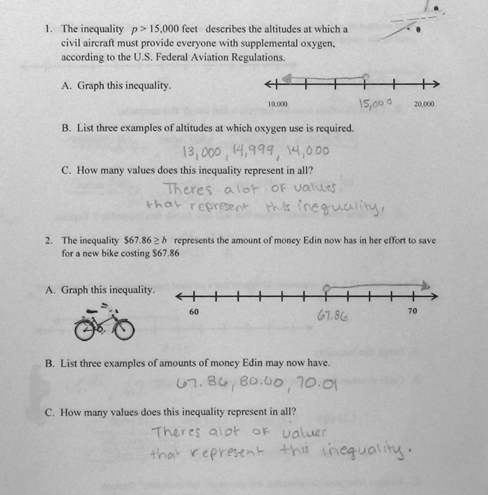 Transportation Number Lines