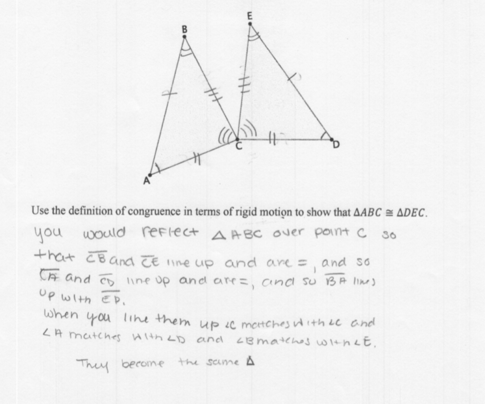 Showing Congruence Using Corresponding Parts - 1