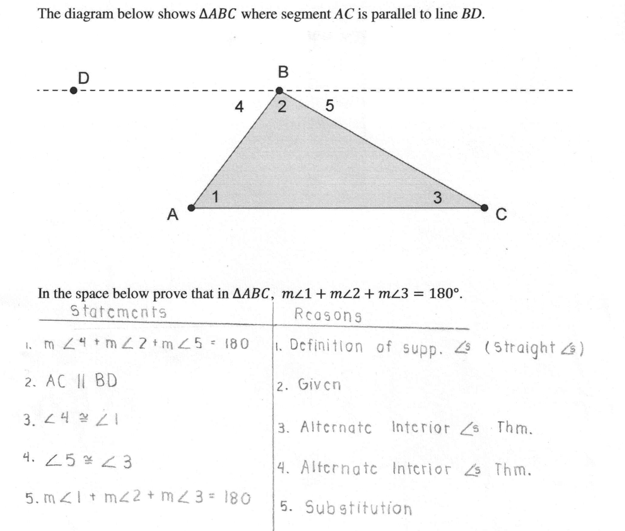 Triangle Interior Angles Worksheet Answers Triangle Interior Angles Worksheet Answers