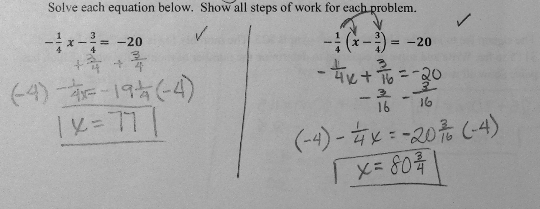 Solve Equations