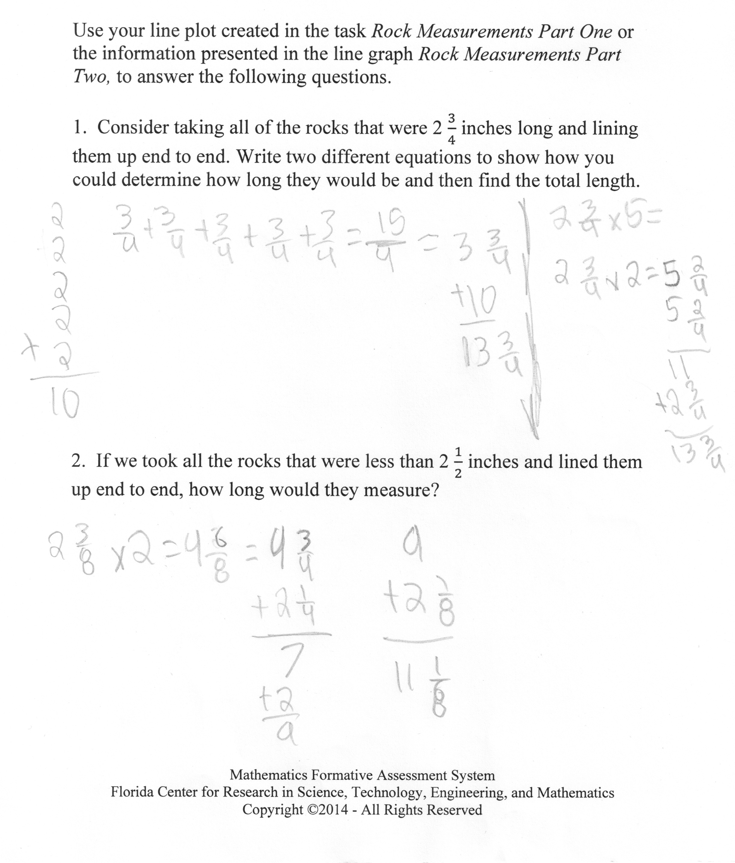 Rock Measurements Part Two