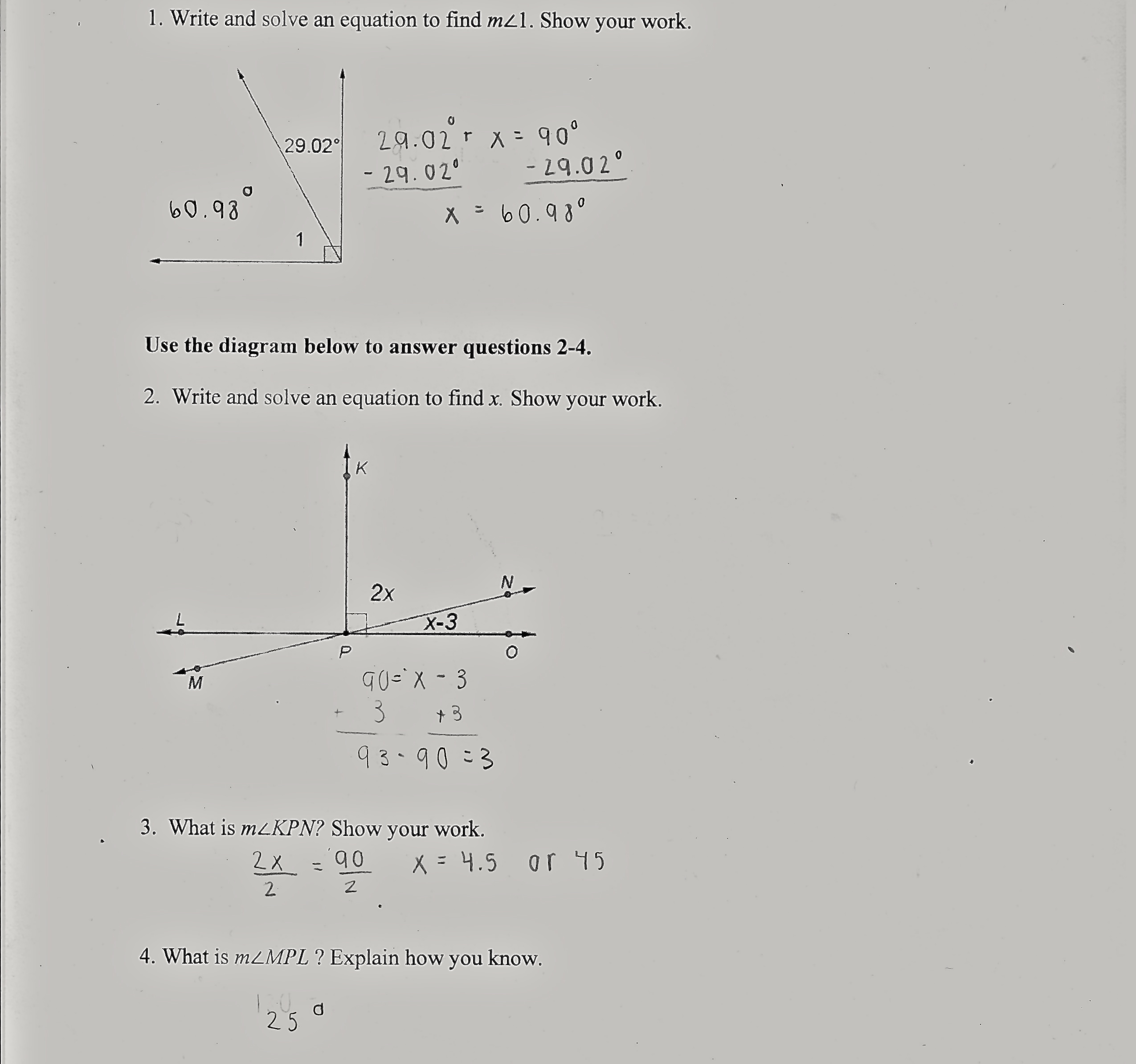 Find the Angle Measure