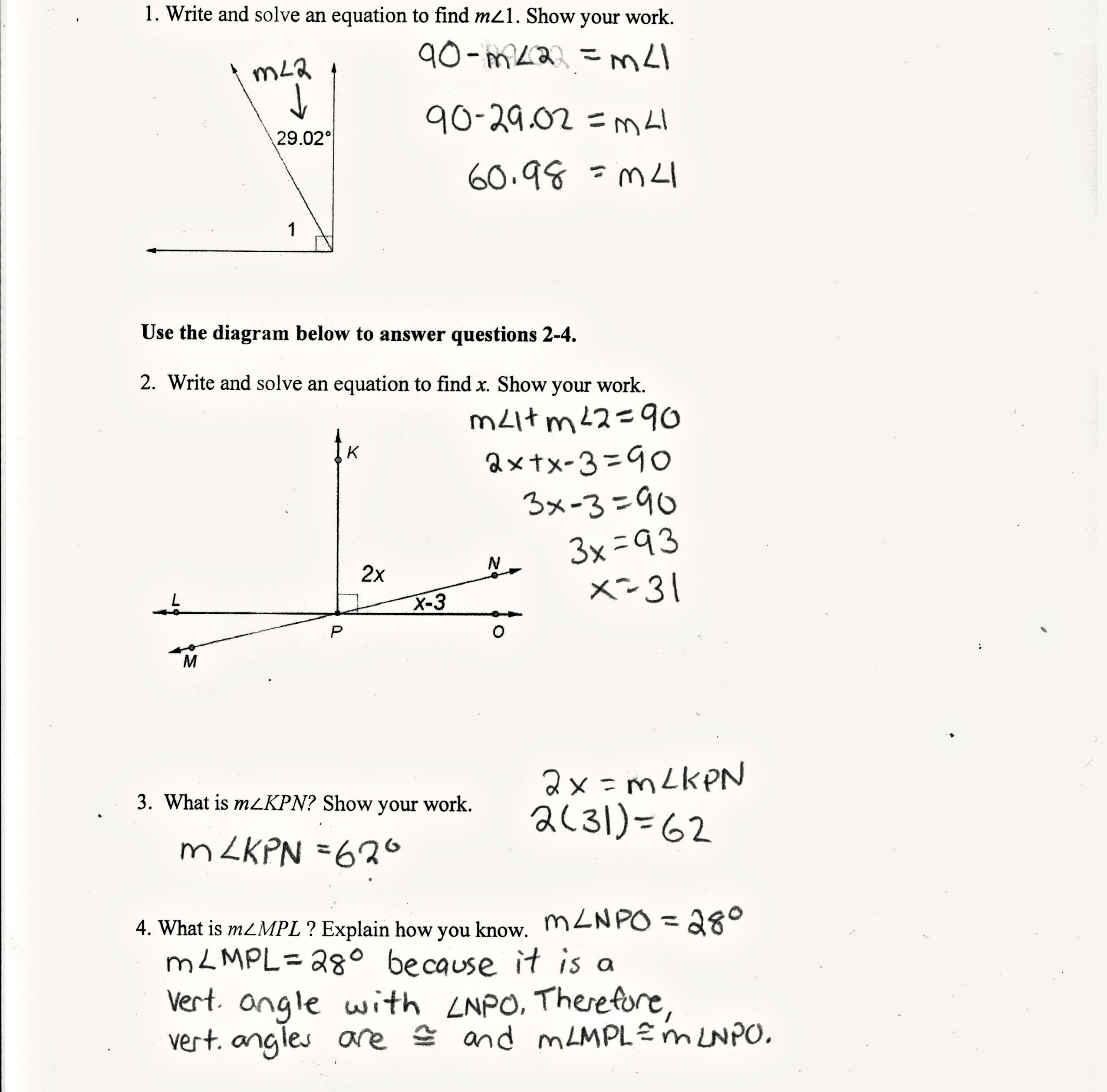 Find the Angle Measure