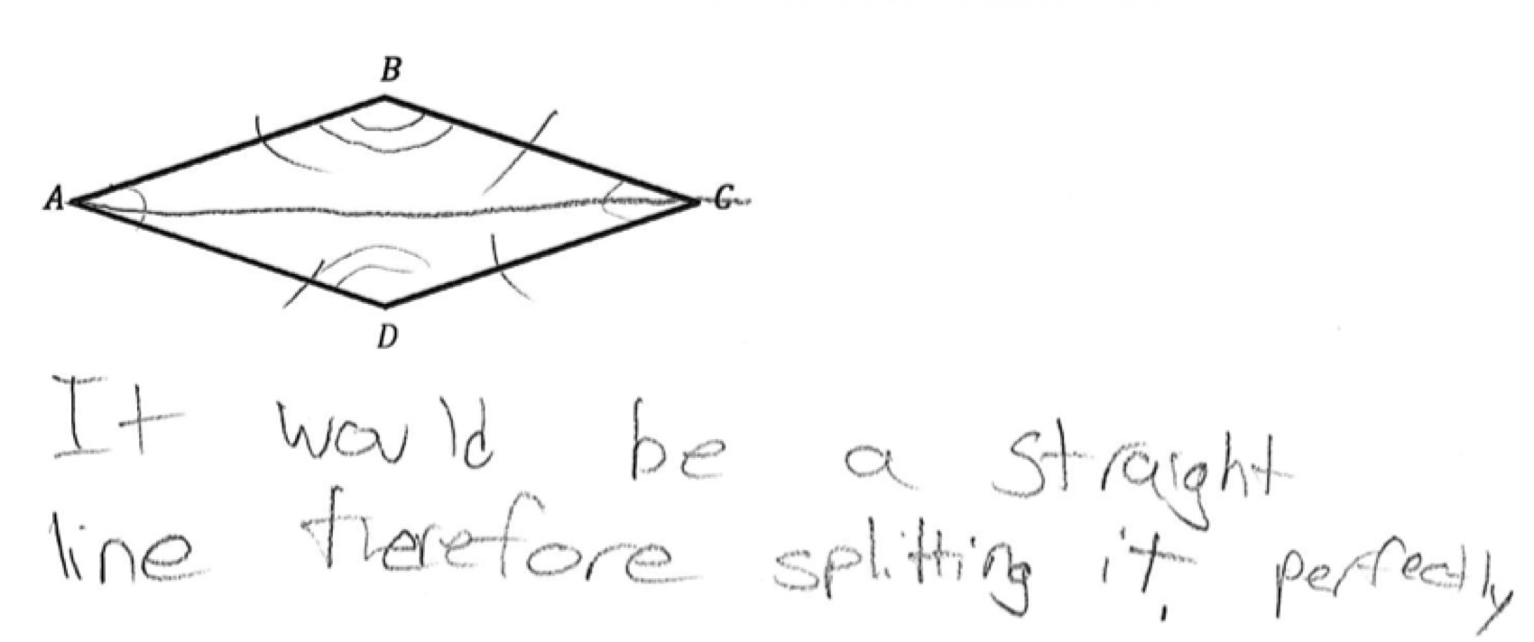 Prove Rhombus Diagonals Bisect Angles