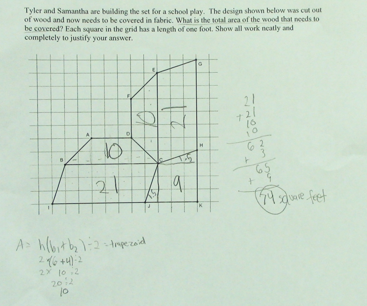 Composite Polygon Area
