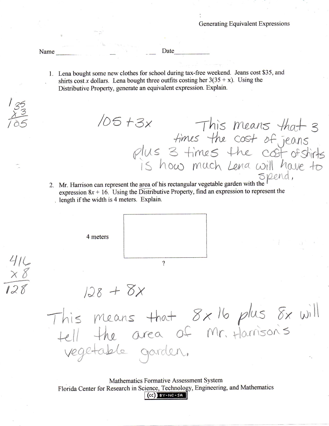 Generating Equivalent Expressions