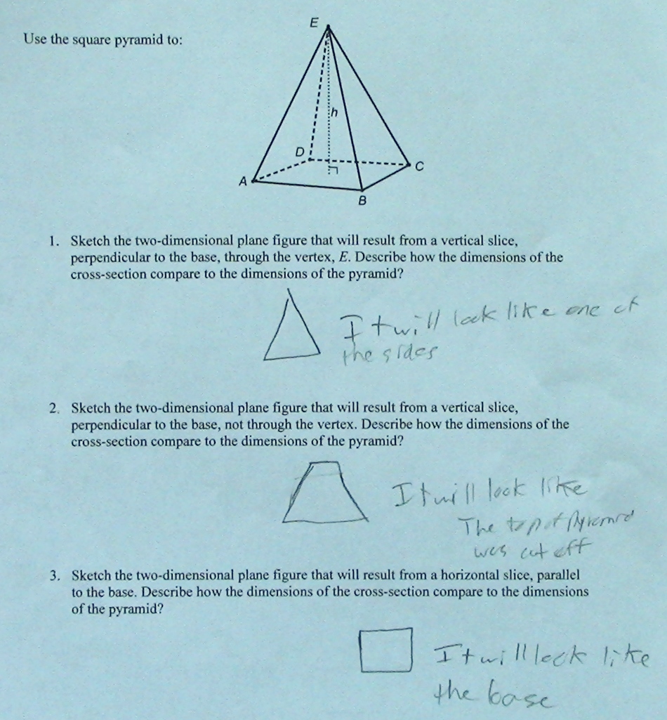 Square Pyramid Slices