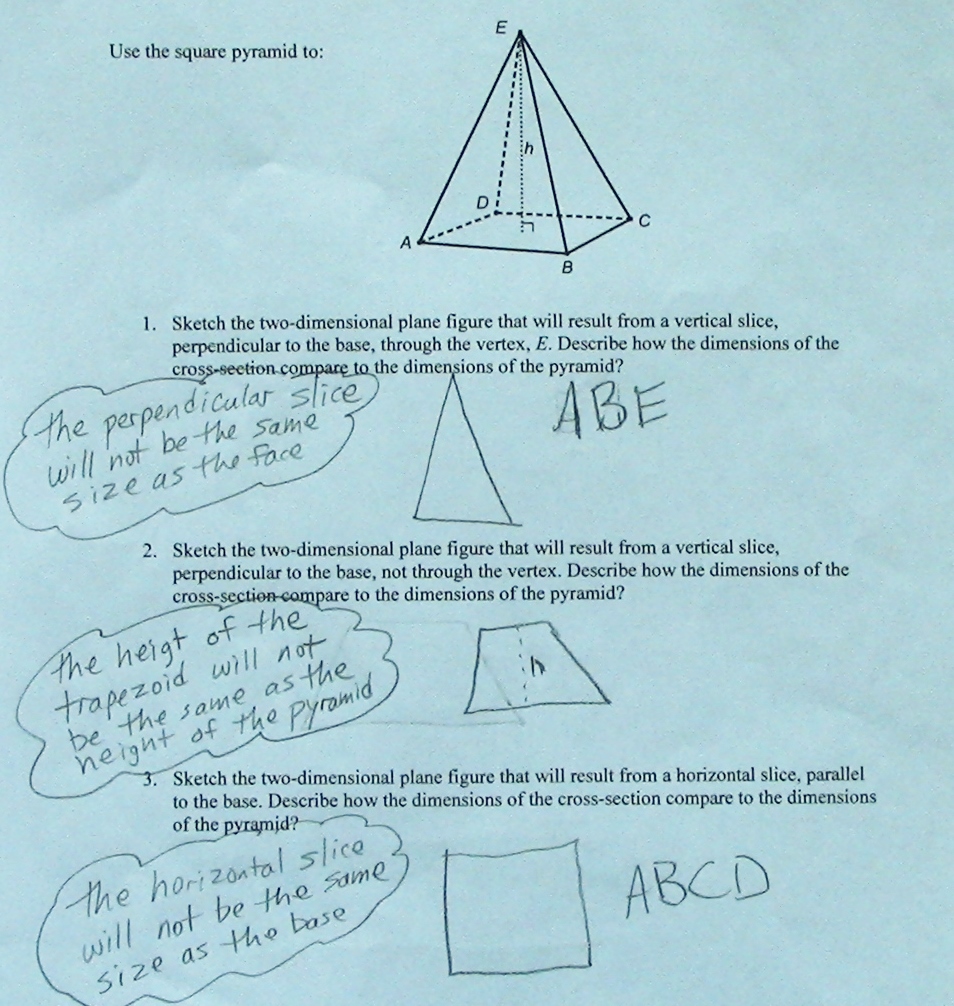 Square Pyramid Slices