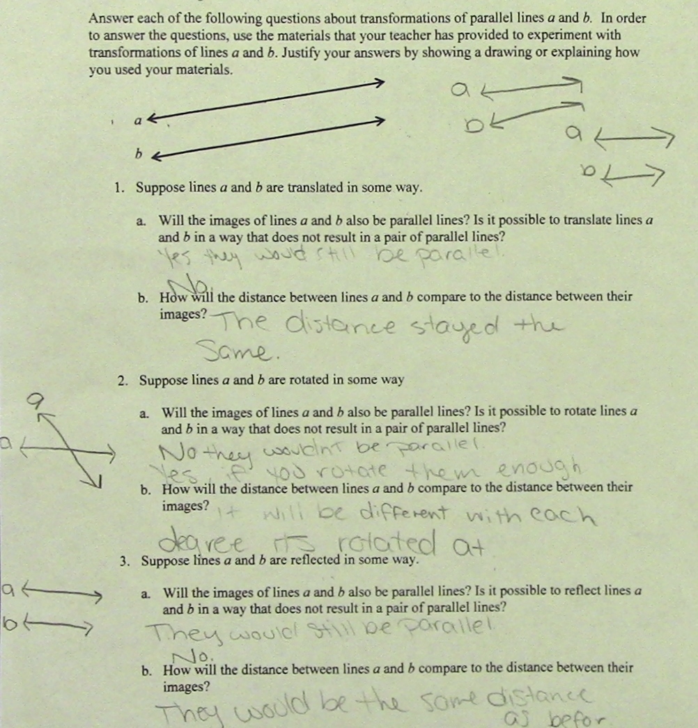 Parallel Line Transformations