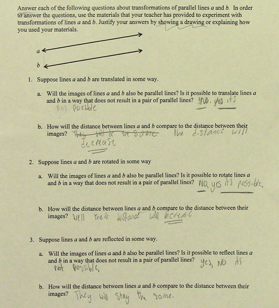 Parallel Line Transformations