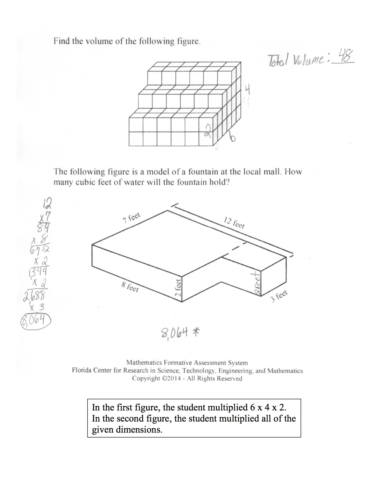 Using Additive Reasoning When Finding Volume
