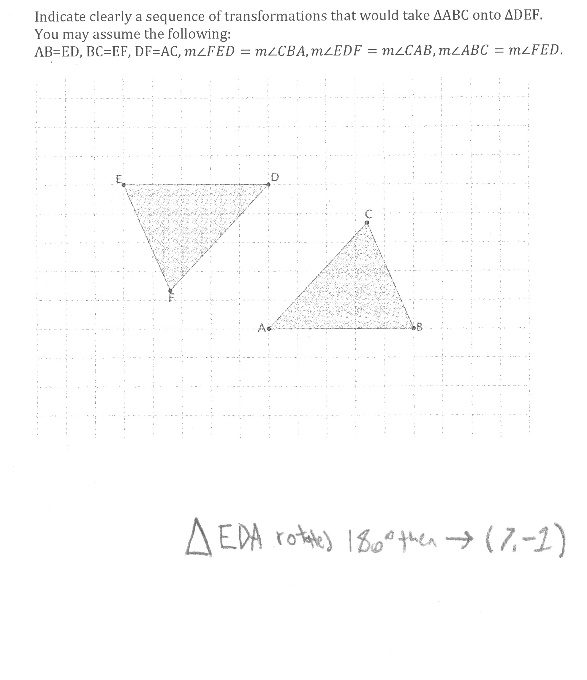 Indicate the Transformations