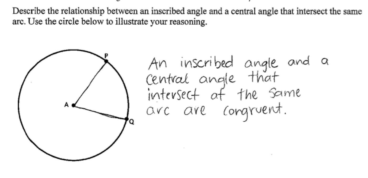 Central And Inscribed Angle Worksheet