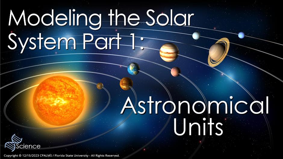 Modelling the Solar System Part 1: Astronomical Units