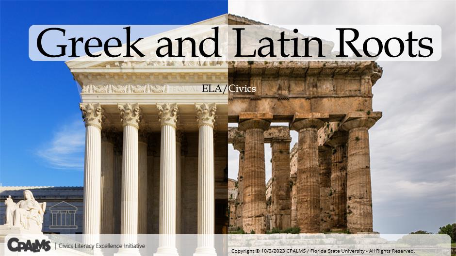 Greek and Latin Roots and Influences on U.S. Government
